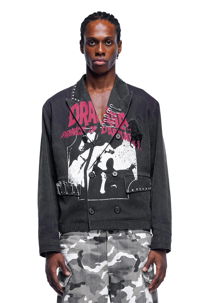 TBHNP SPRAY PAINTED BLAZER – Baroque Galleria