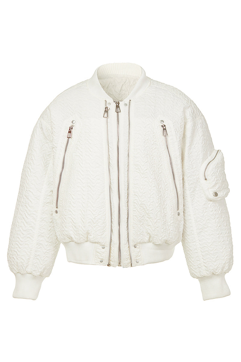 TRECLUB ZIPPER BOMBER JACKET – Baroque Galleria