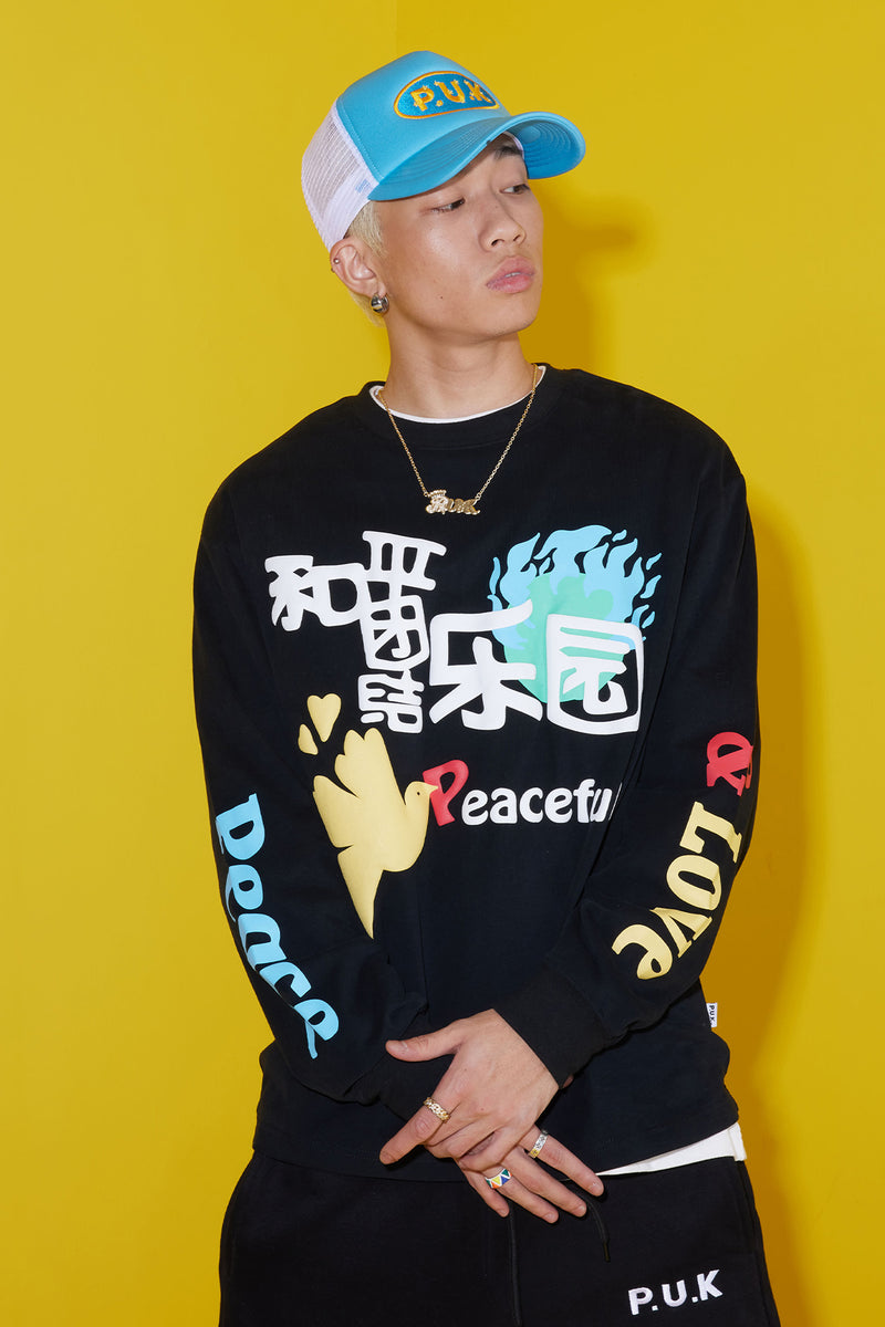PUK LONG SLEEVE GRAFFITI T-SHIRT – Baroque Galleria